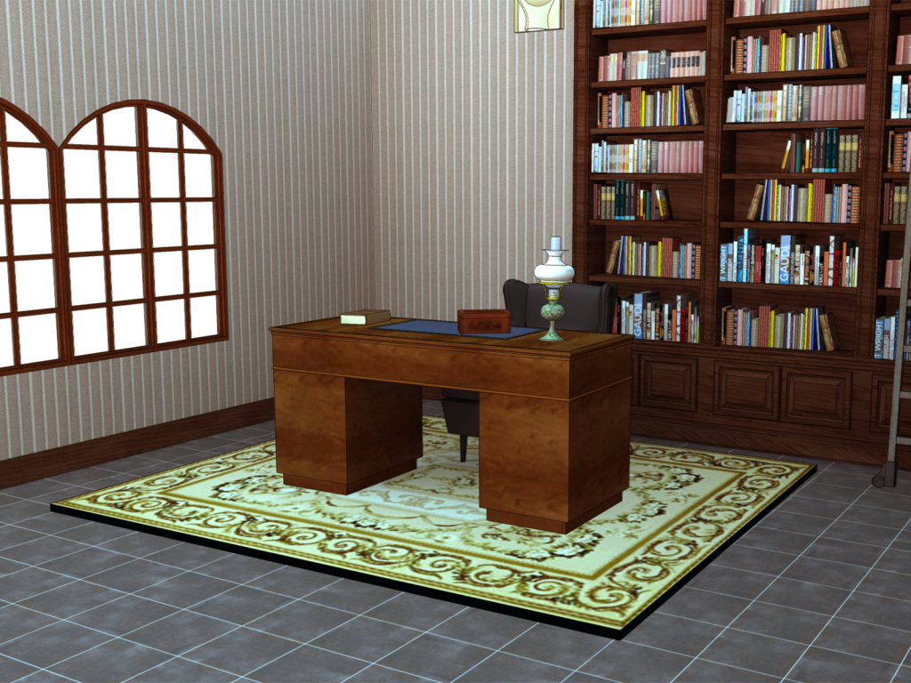【フリー素材 背景】洋館 書斎 Dimenshop 素材部