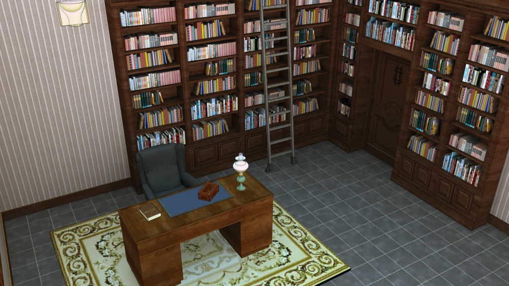 【フリー素材 背景】洋館 書斎 Dimenshop 素材部